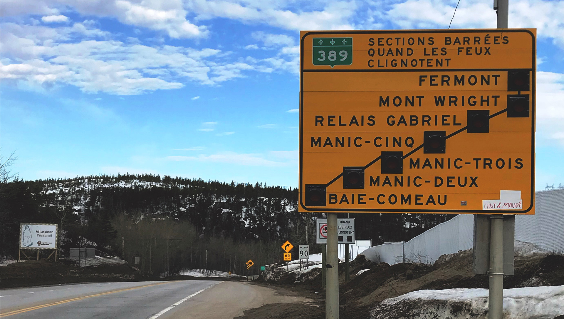 La route de la semaine : la 389 de Baie-Comeau à la Manic - URBANIA